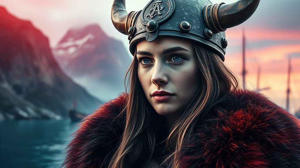Viking: Warrior-Queen - Serene Viking Warrior Queen Amidst ...