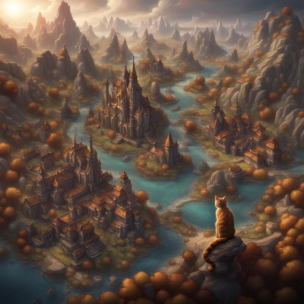 Cat map - AI Generated Artwork - NightCafe Creator