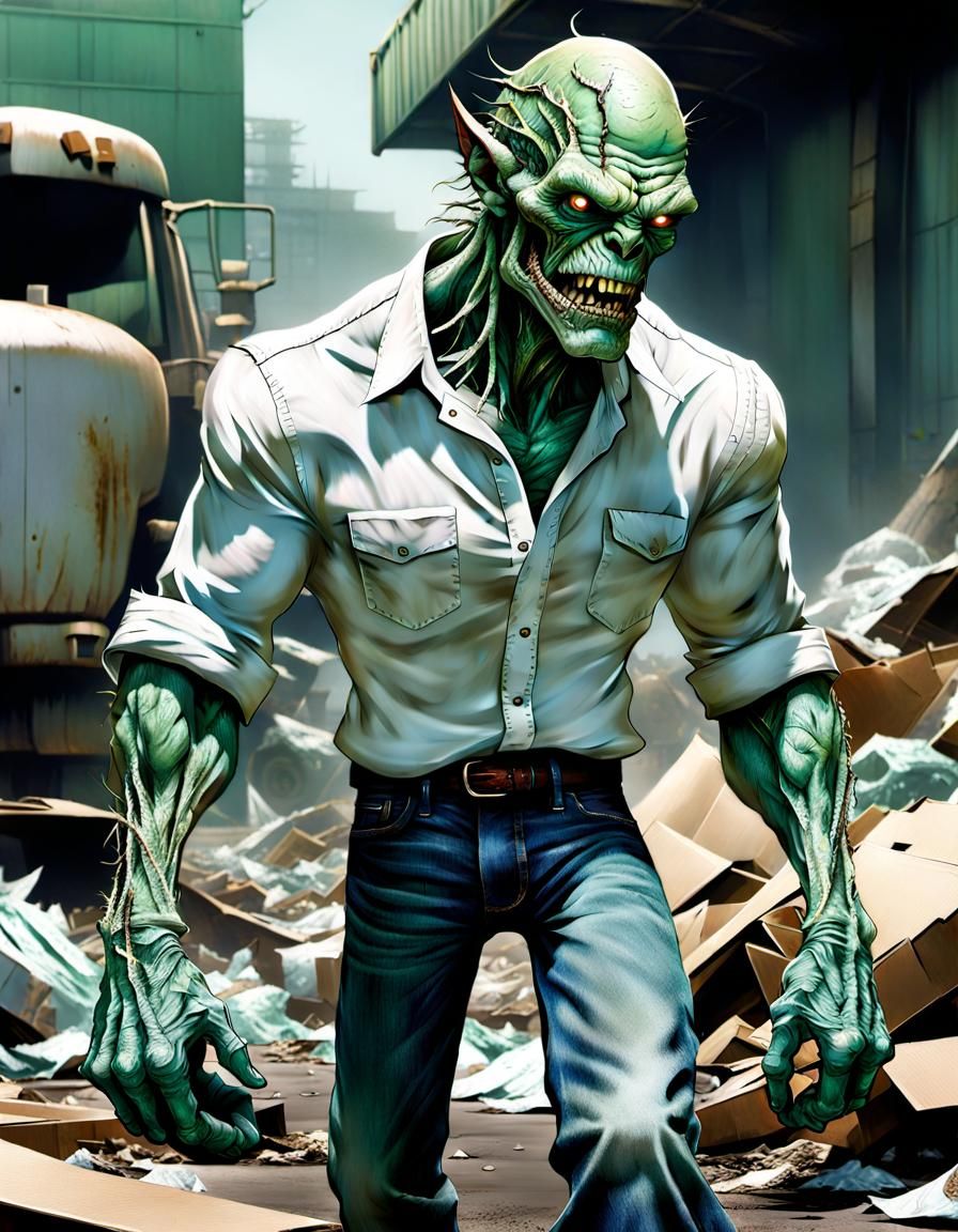 Fallout ghoul creature - AI Generated Artwork - NightCafe Creator