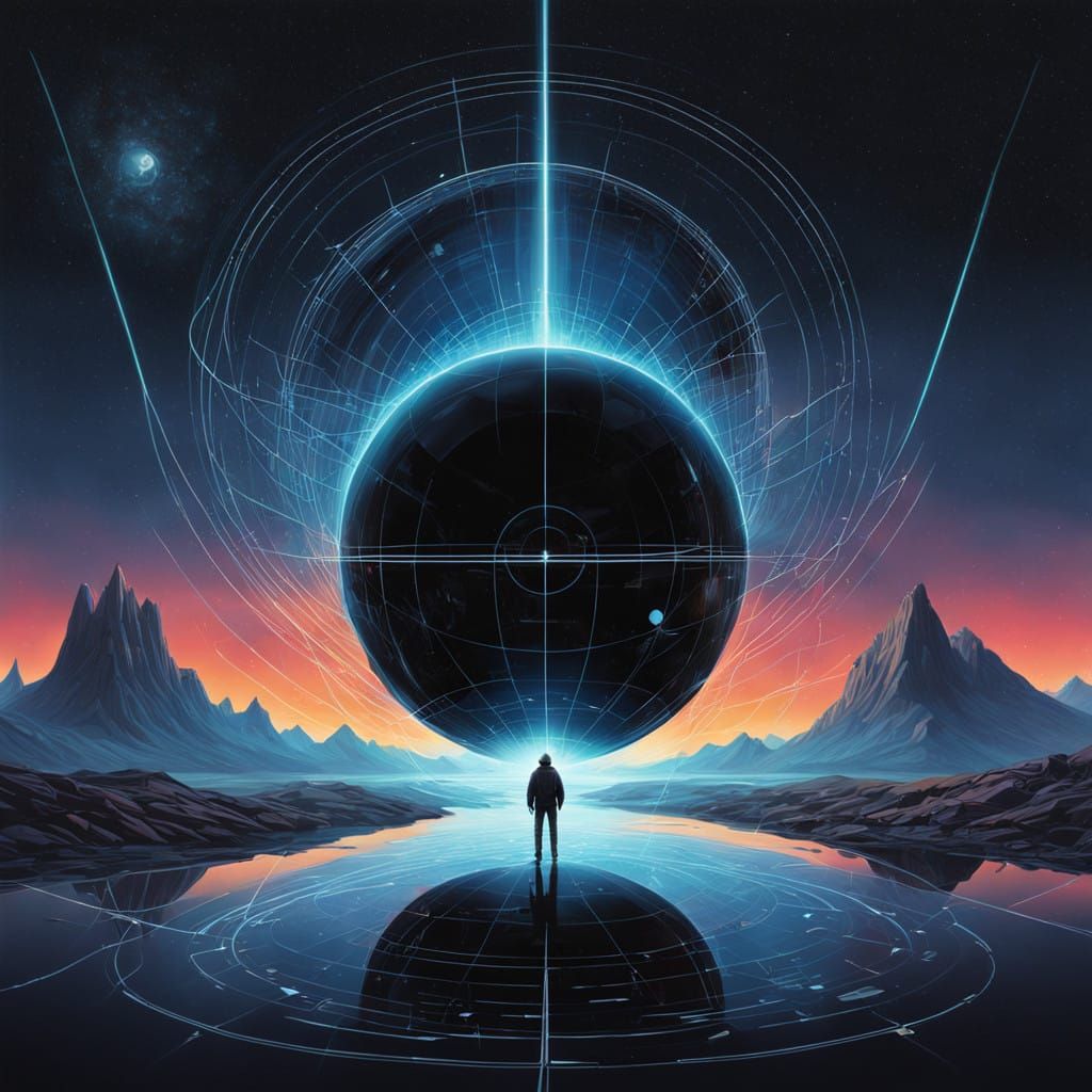 spacetime. - Surreal Spacetime Curvature in Ethereal...