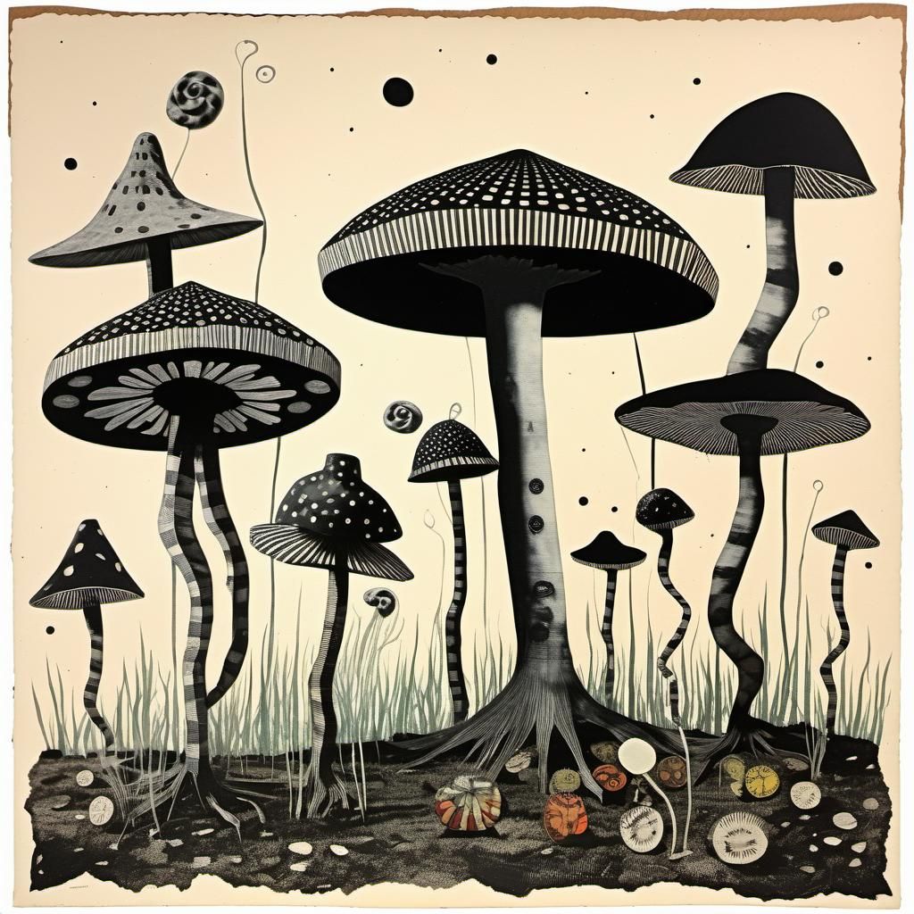 Crazy Mushrooms - AI Generated Artwork - NightCafe Creator