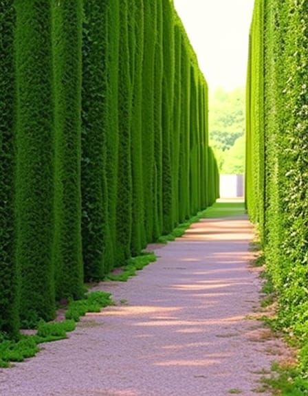 Vine covered Maze Walls - AI Generated Artwork - NightCafe Creator