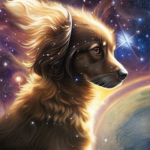 Space dog - AI Generated Artwork - NightCafe Creator
