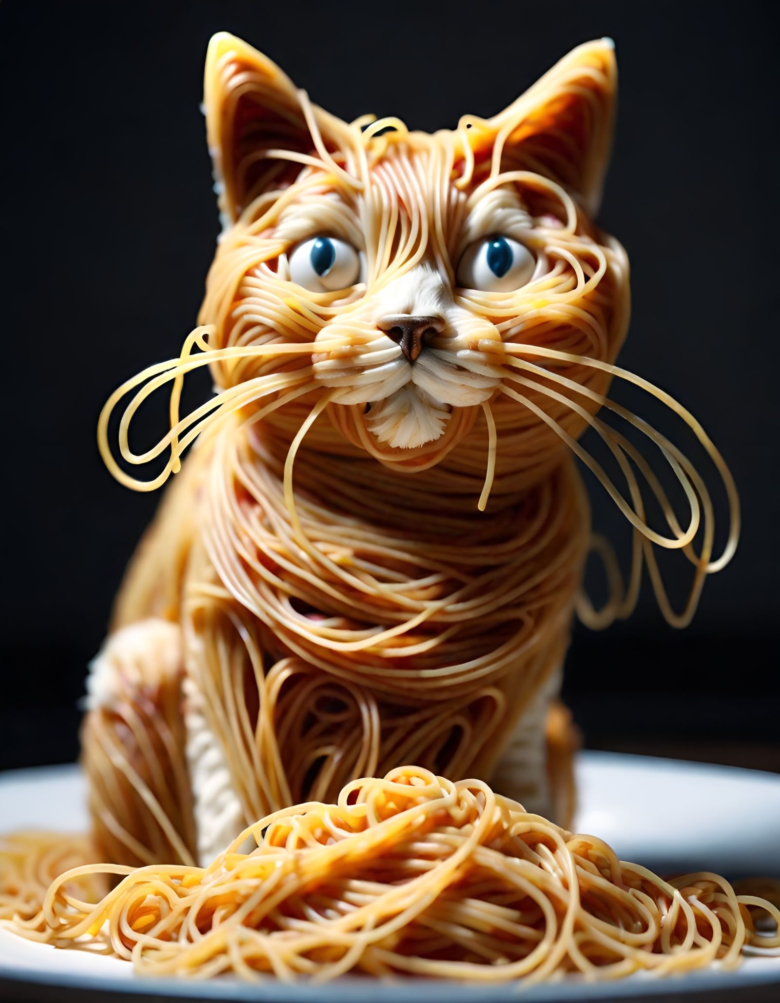 My Spaghetti Cat - AI Generated Artwork - NightCafe Creator