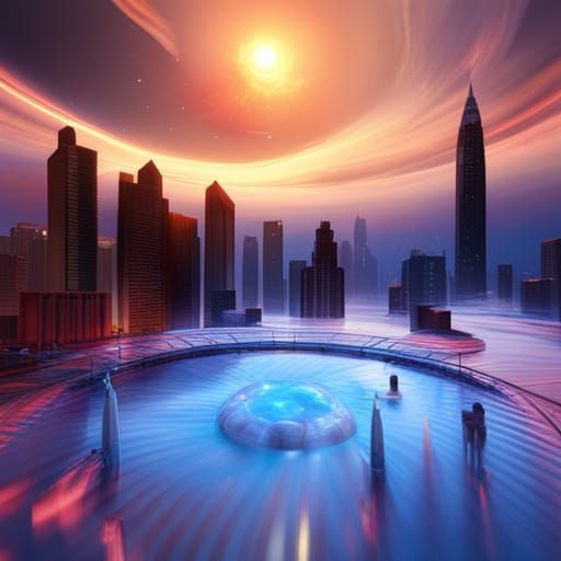 Magic City - AI Generated Artwork - NightCafe Creator