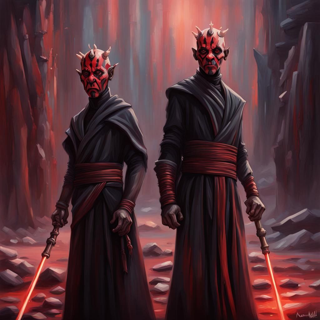 Darth Maul and his older brother! - AI Generated Artwork - NightCafe ...