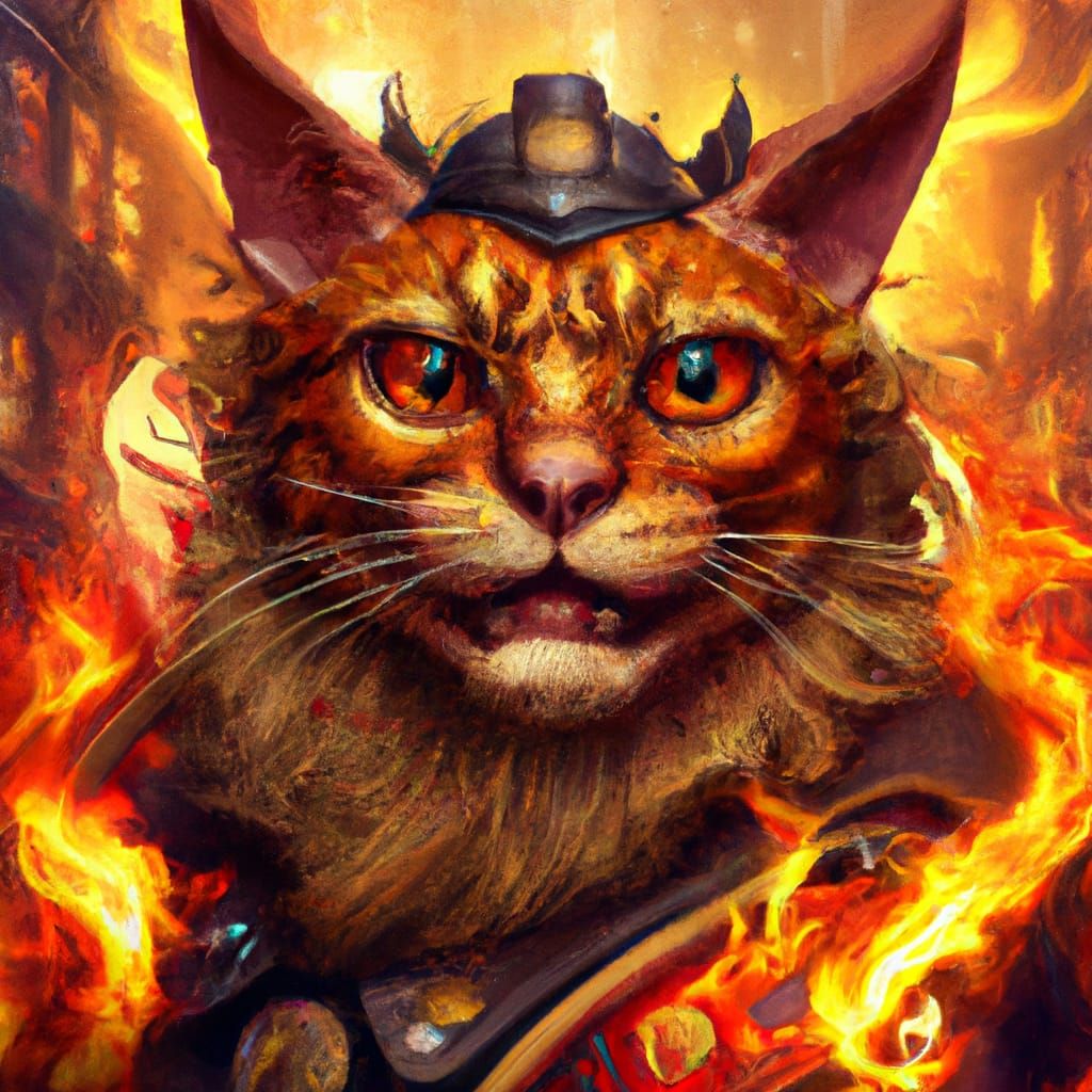 new york fire cat - AI Generated Artwork - NightCafe Creator