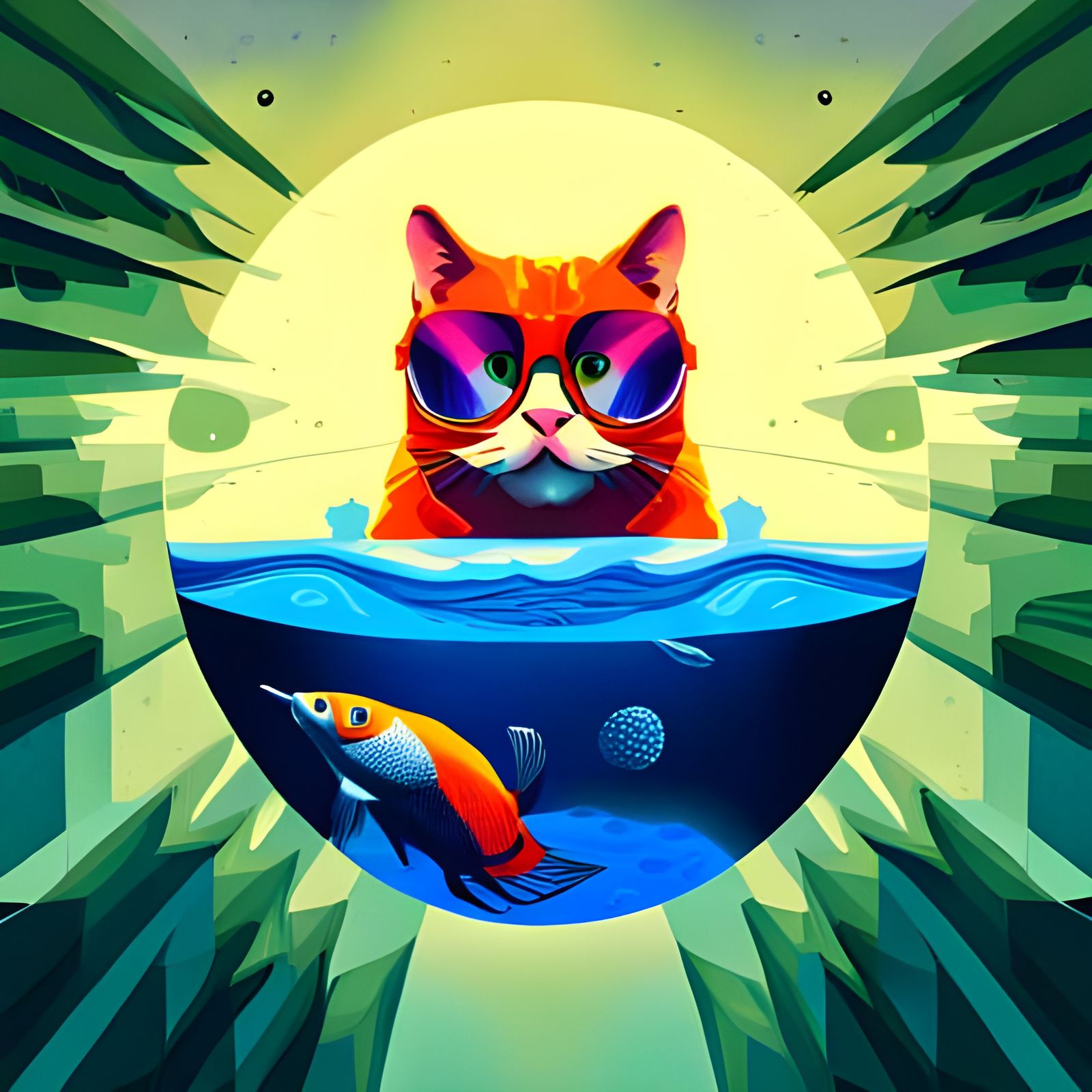 Ginger shark hunter - AI Generated Artwork - NightCafe Creator