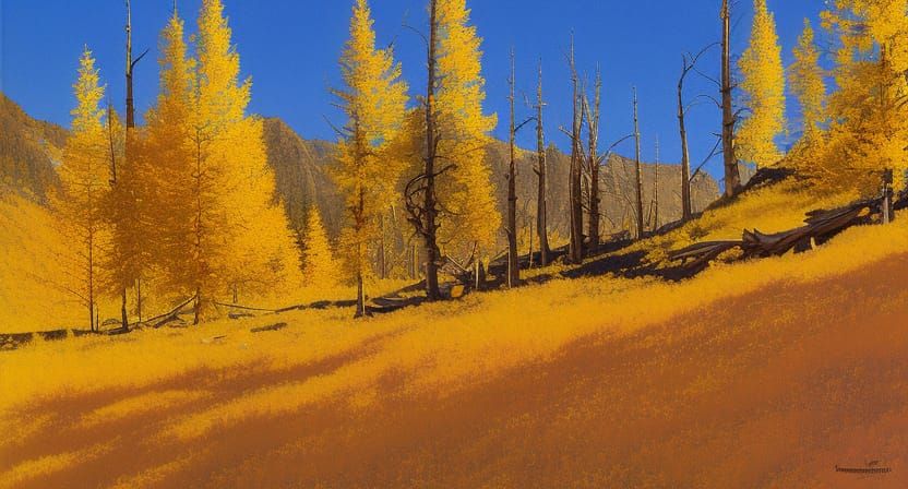 golden hour in the North Cascades - AI Generated Artwork - NightCafe Creator