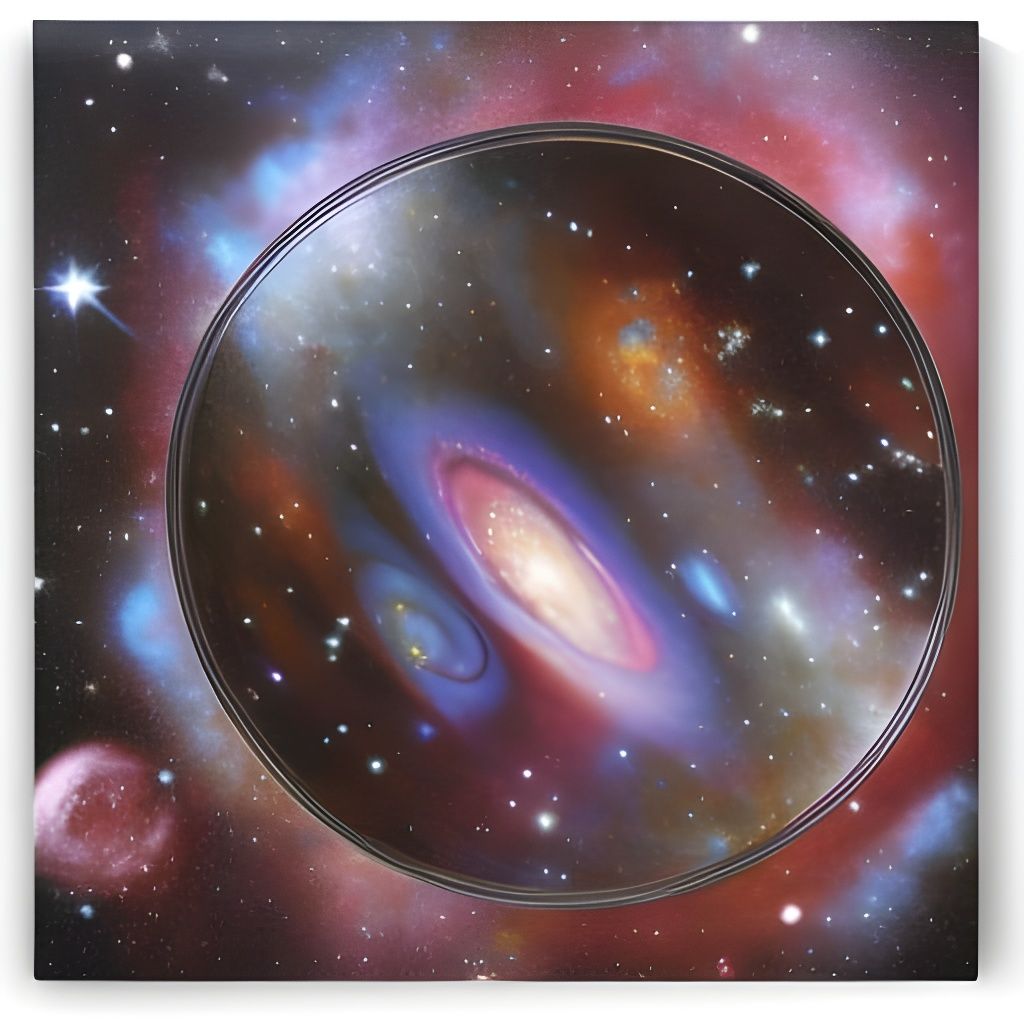 Galaxy Collision - AI Generated Artwork - NightCafe Creator