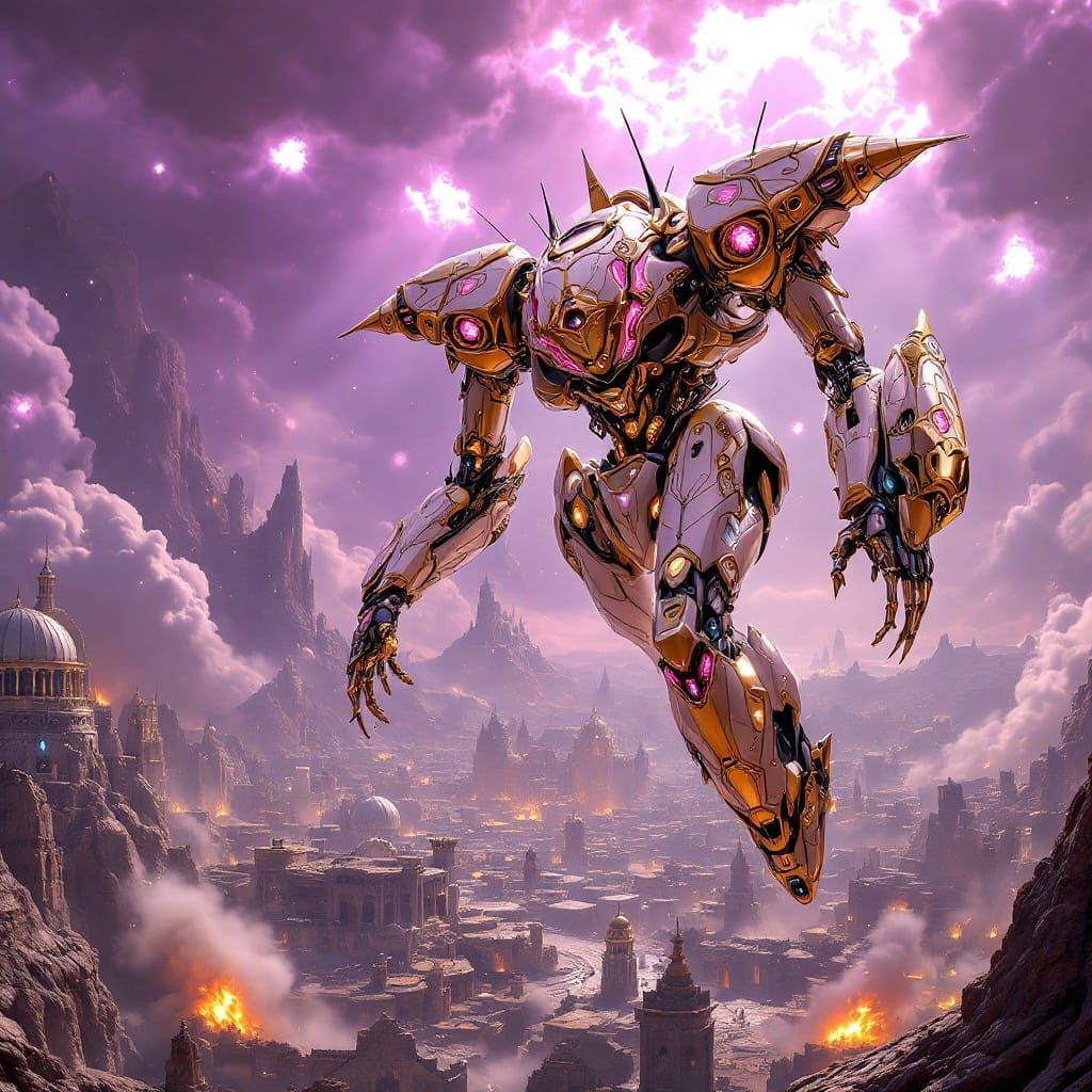 Victorious! - Elegant Battle-Mech in Art-Deco Style