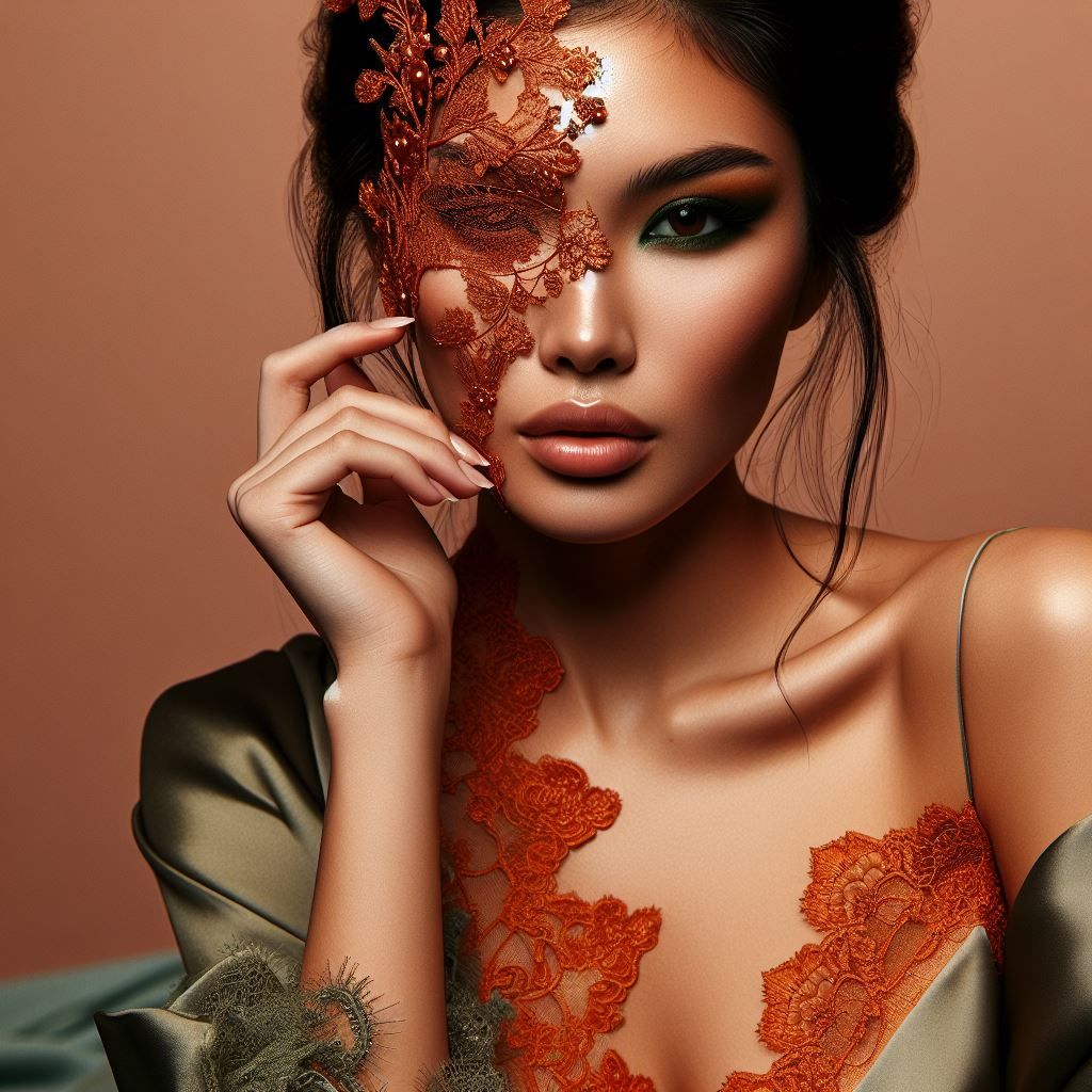 Lace face - AI Generated Artwork - NightCafe Creator