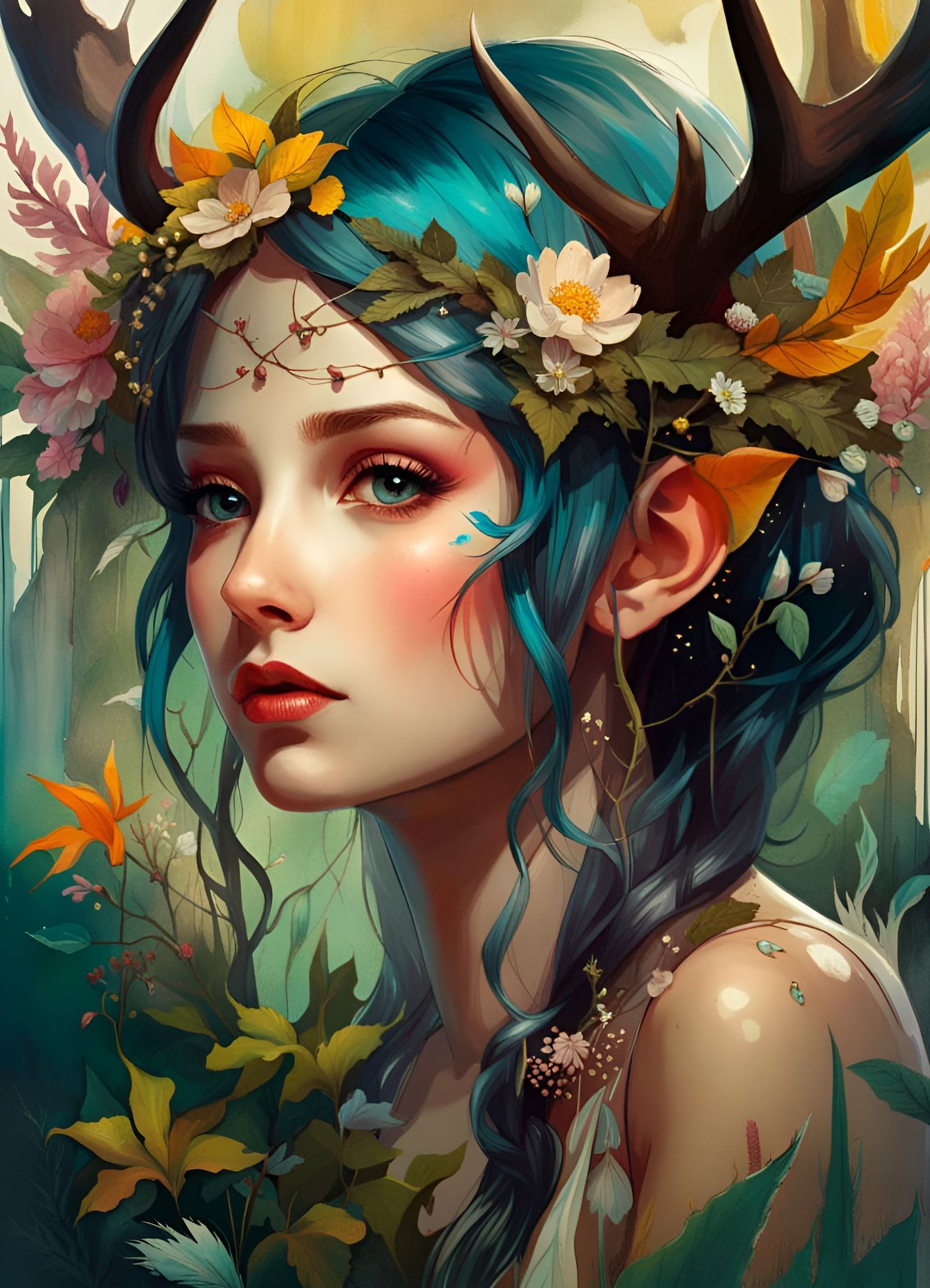 Fawn Girl - AI Generated Artwork - NightCafe Creator