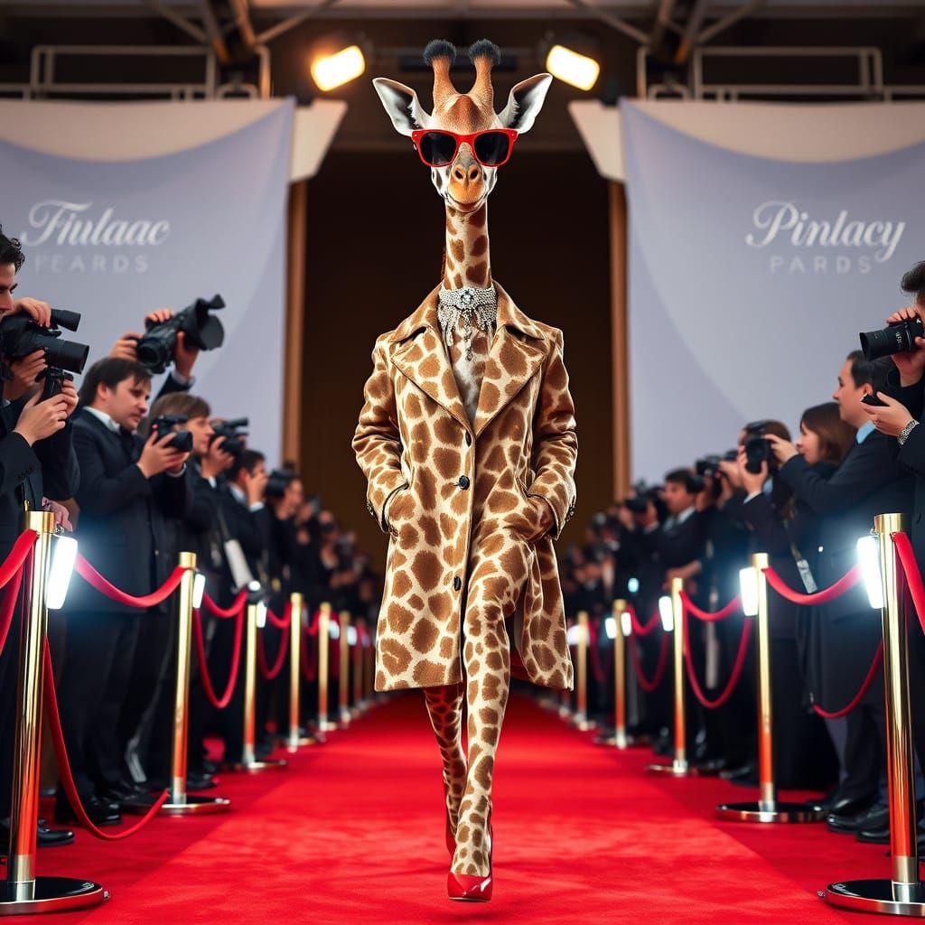 Giraffe - Giraffe on Red Carpet