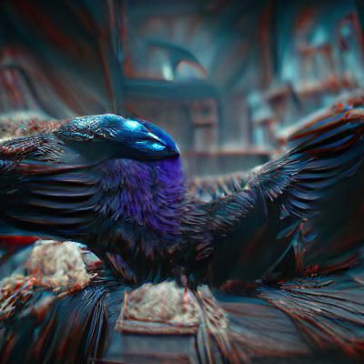 Raven #film 8K 3D 8k resolution - Detailed 8K 3D Raven Rende...
