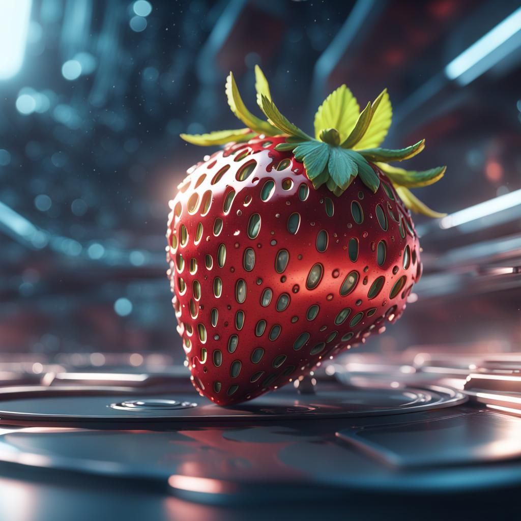 the strawberry that knows the past, the present and future all at once ...