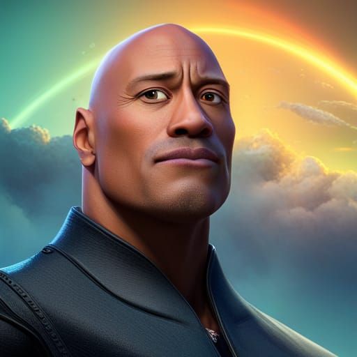 Dwayne the rock Johnson as a Pixar character - AI Generated Artwork ...