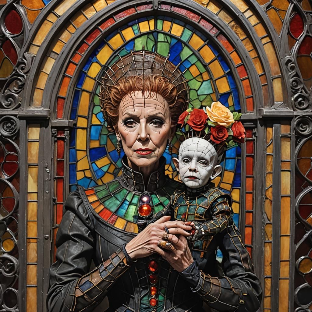 Hyperrealistic female "Pinhead", from the movie "Hellraiser" as Carol ...