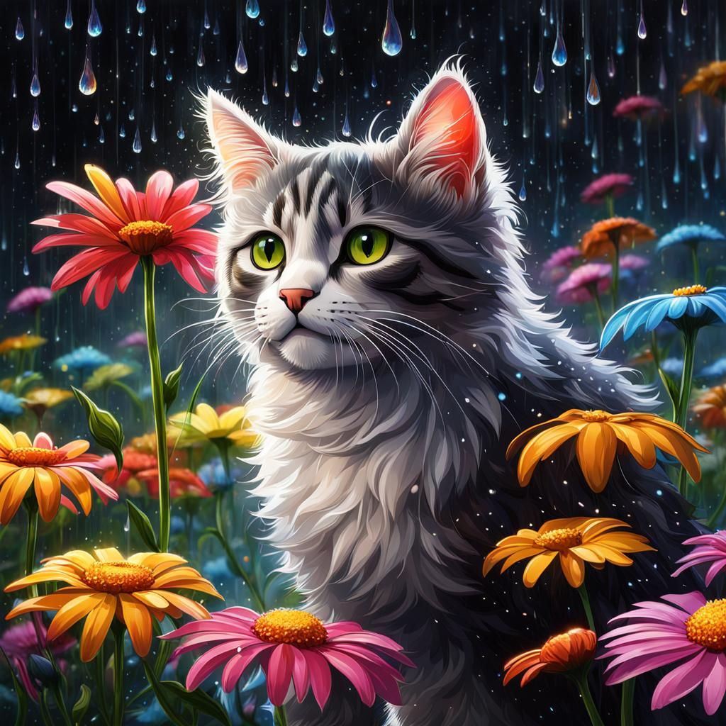 Spring rain - AI Generated Artwork - NightCafe Creator