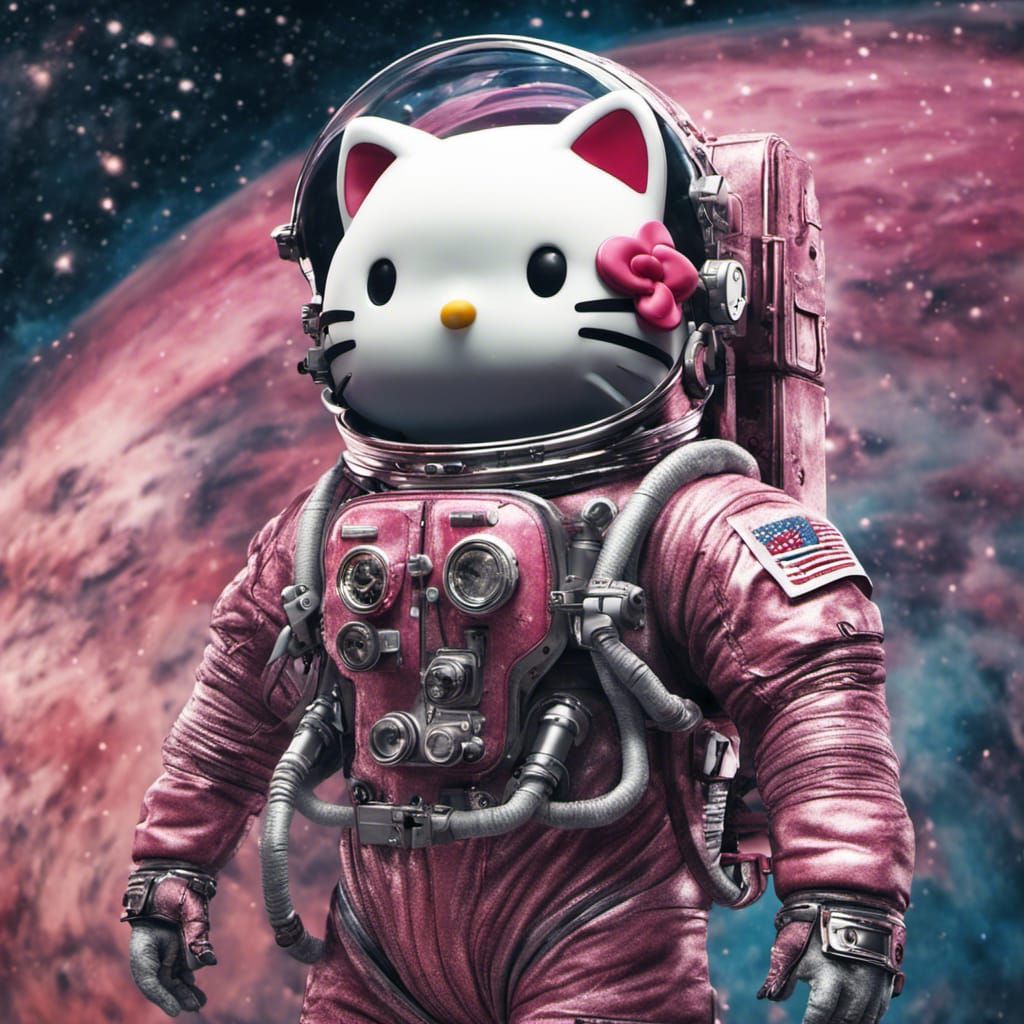 Hello Kitty Astronaut, 64k resolution, a masterpiece, 75mm ...