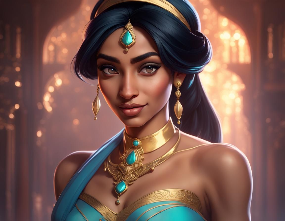 Jasmine from Aladdin - AI Generated Artwork - NightCafe Creator