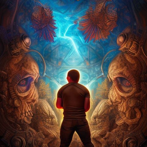 DMT bad trip - AI Generated Artwork - NightCafe Creator