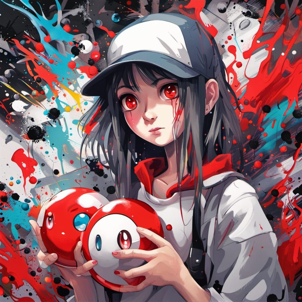 Pokeballs w/ faces - AI Generated Artwork - NightCafe Creator