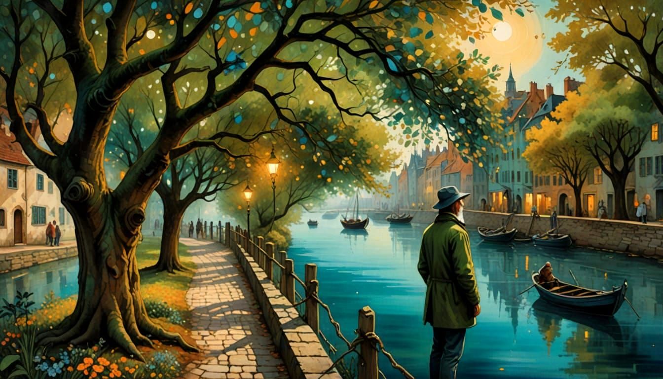 peaceful city street - peaceful city street