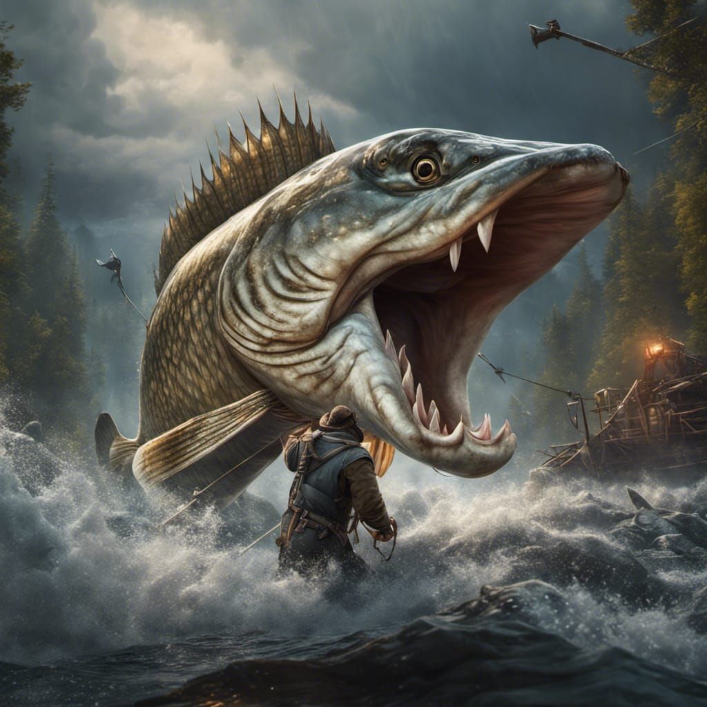 Monster Pike - AI Generated Artwork - NightCafe Creator