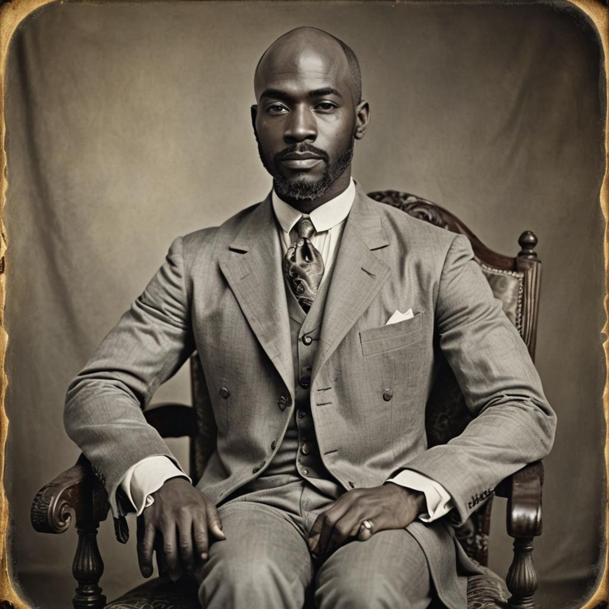 Ultra-detailed UHD, ultra-realistic, full-body image of a burly very ...