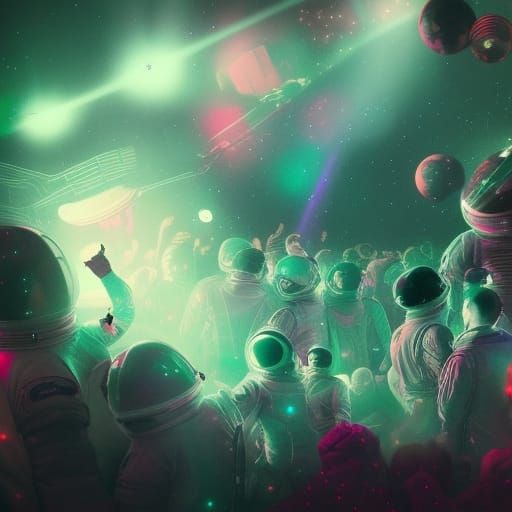 Space Rave - AI Generated Artwork - NightCafe Creator