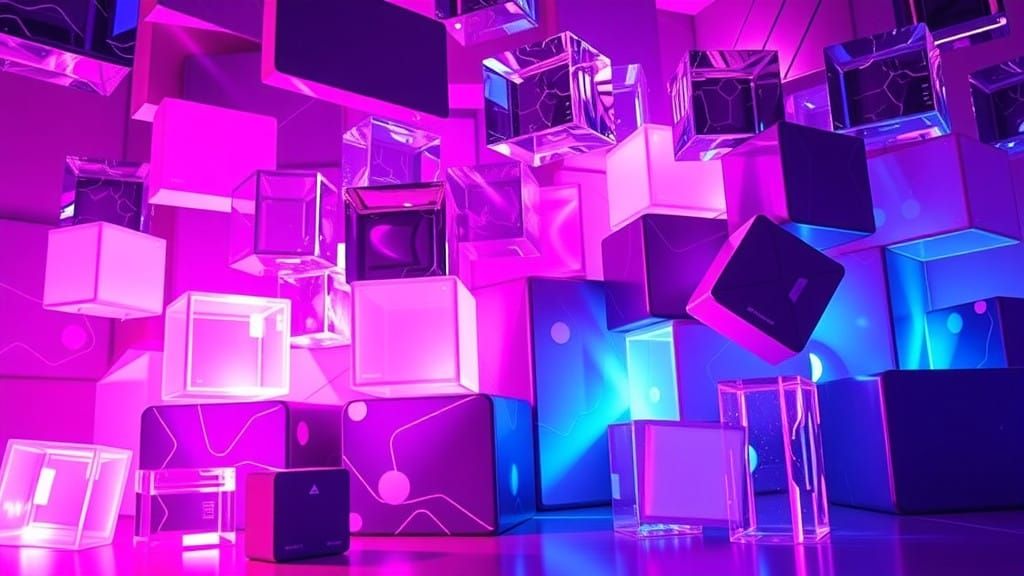 "Ombre Cubes" Inspired by the BEEPLE.