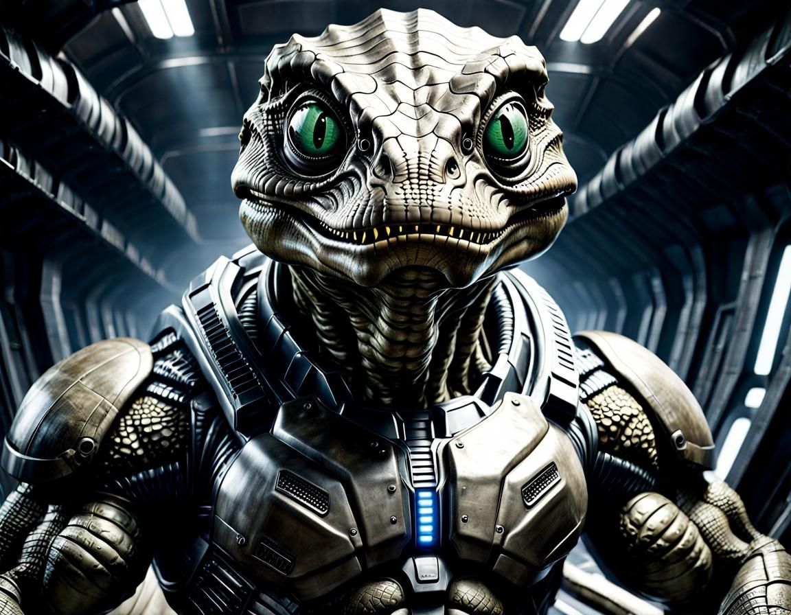 Alien officer - AI Generated Artwork - NightCafe Creator