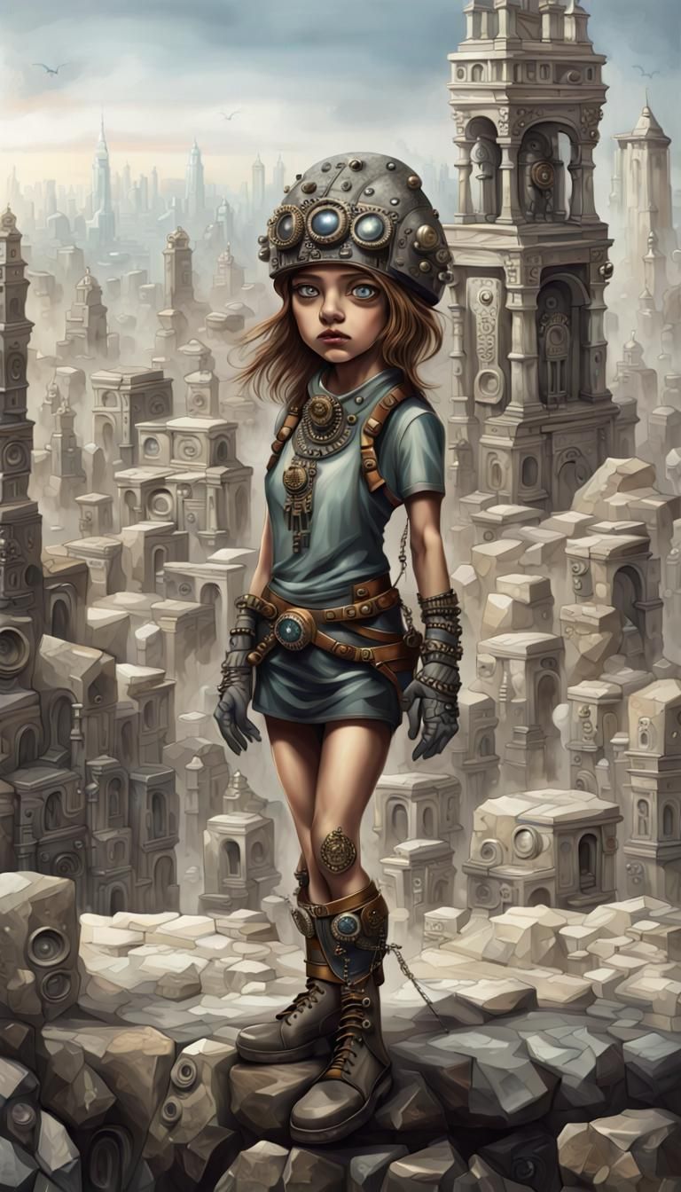 Stonepunk kid - AI Generated Artwork - NightCafe Creator