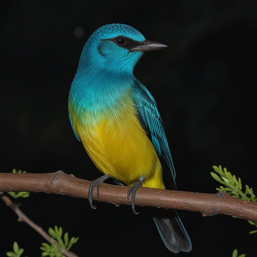 Magnificent creature Bioluminescent Aurora bird