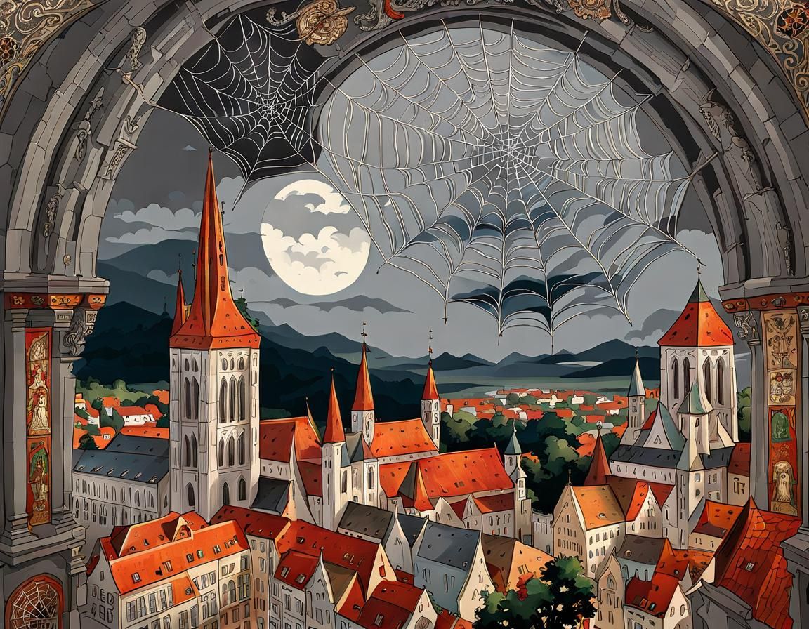 Spiderwebs - AI Generated Artwork - NightCafe Creator