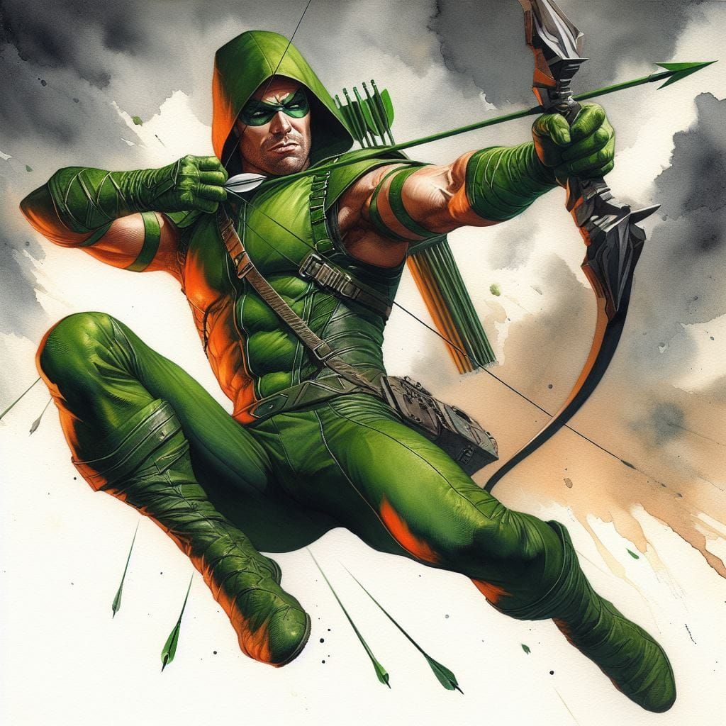 Green Arrow - AI Generated Artwork - NightCafe Creator