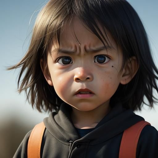 A determined child - AI Generated Artwork - NightCafe Creator