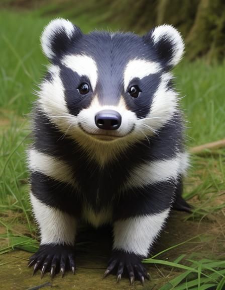 Badger smiling - AI Generated Artwork - NightCafe Creator