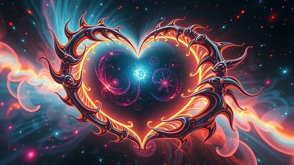 Ethereal Star Clusters in Iridescent Harmony - AI Art