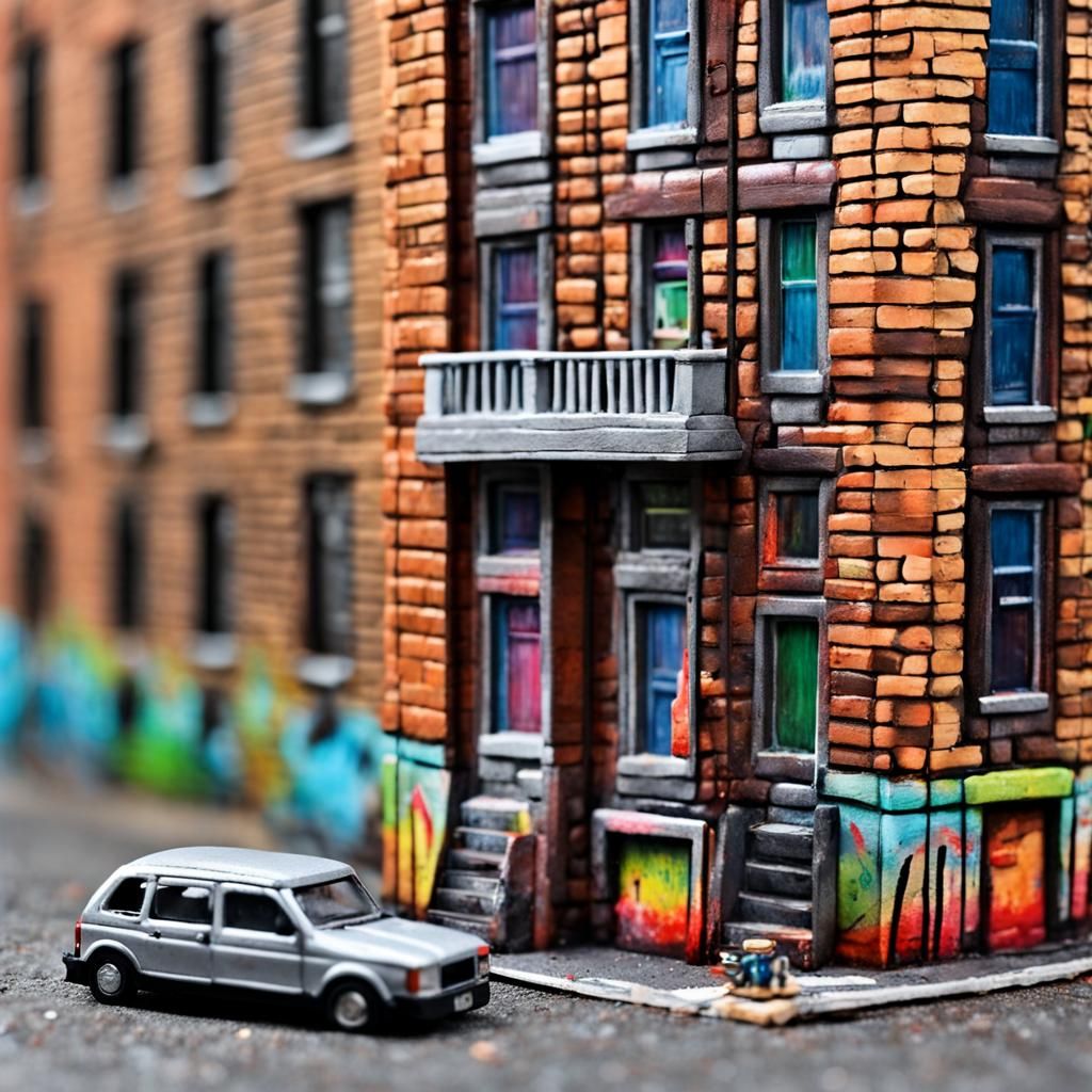 miniature graffiti riffing on single germ theory by miniature street ...