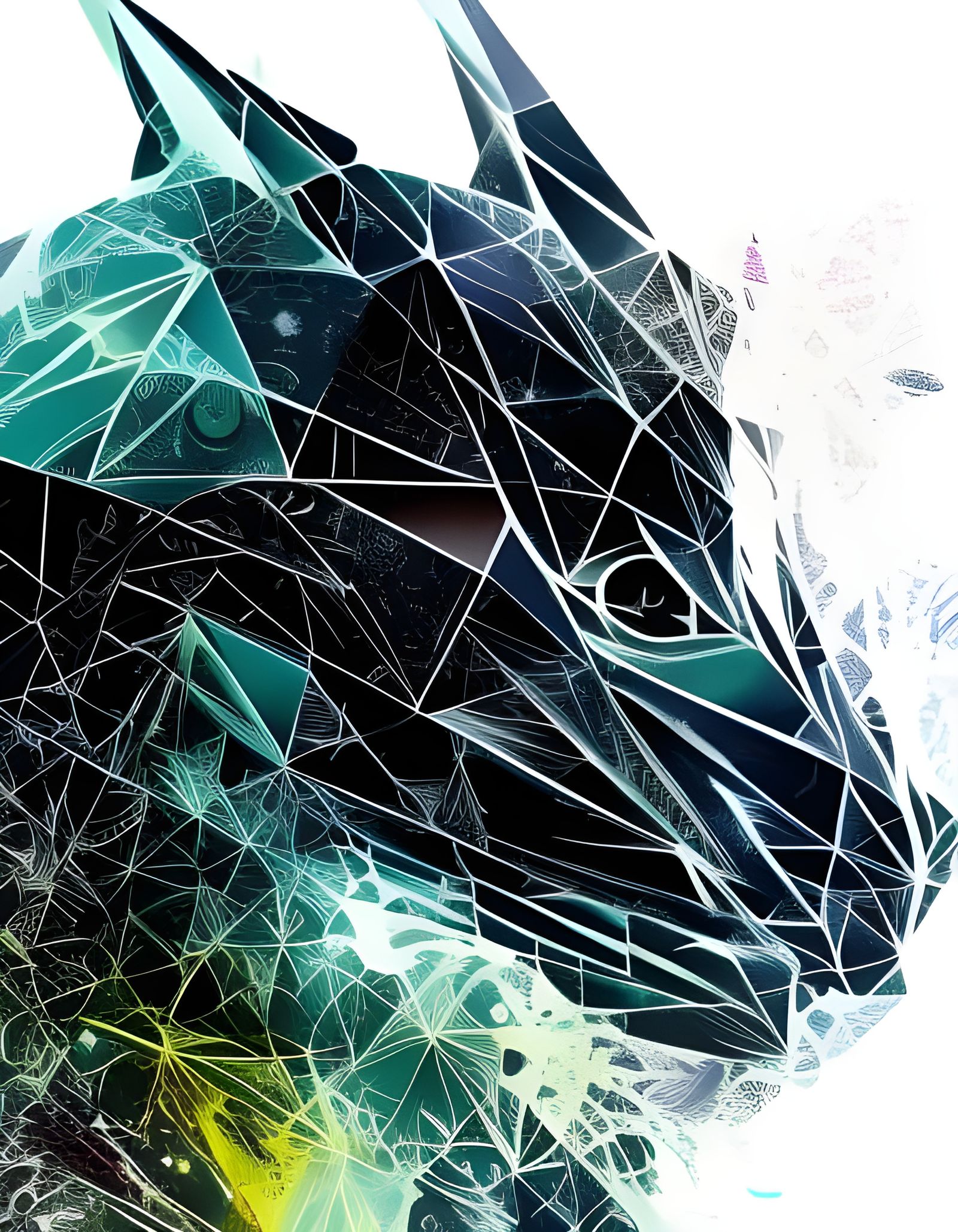 Geometric dragon - AI Generated Artwork - NightCafe Creator