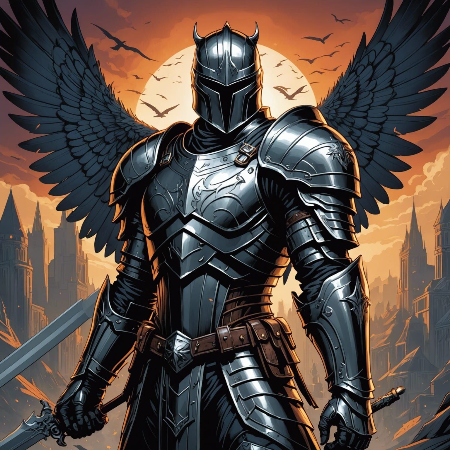 Knight hawk - AI Generated Artwork - NightCafe Creator