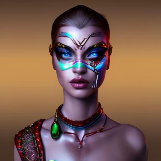 3D futuristic GYPSY MANNEQUIN made with blender 3D Game Cinematic Feel ...