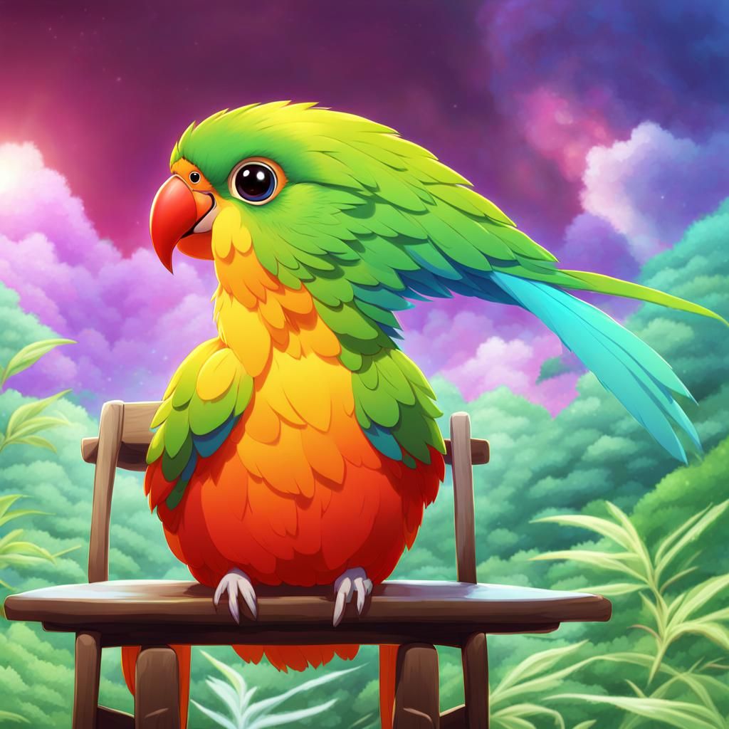 Giant Parakeet From the Magic Land - AI Generated Artwork - NightCafe ...