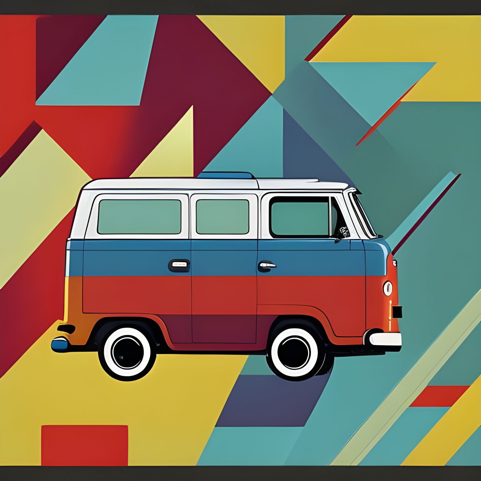 Campervan - AI Generated Artwork - NightCafe Creator