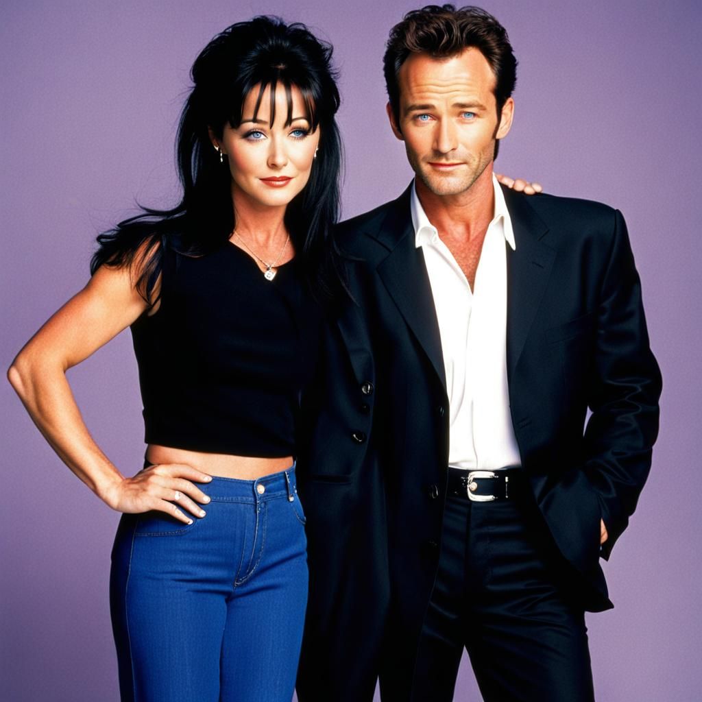 Brenda Walsh and Dylan McKay Beverly Hills 90210: - AI Generated ...