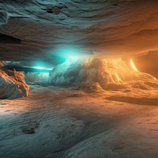 Futuristic aliens caves - AI Generated Artwork - NightCafe Creator