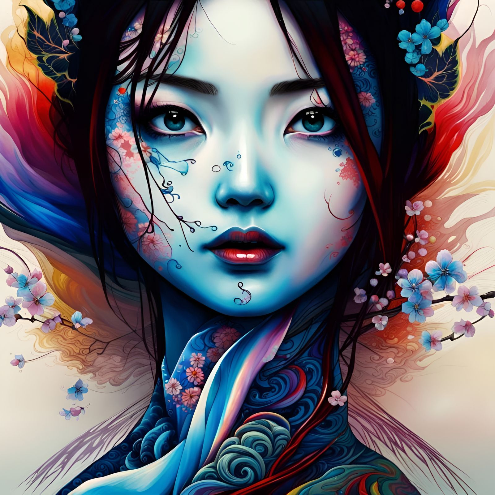 Japanese perfect face - AI Generated Artwork - NightCafe Creator