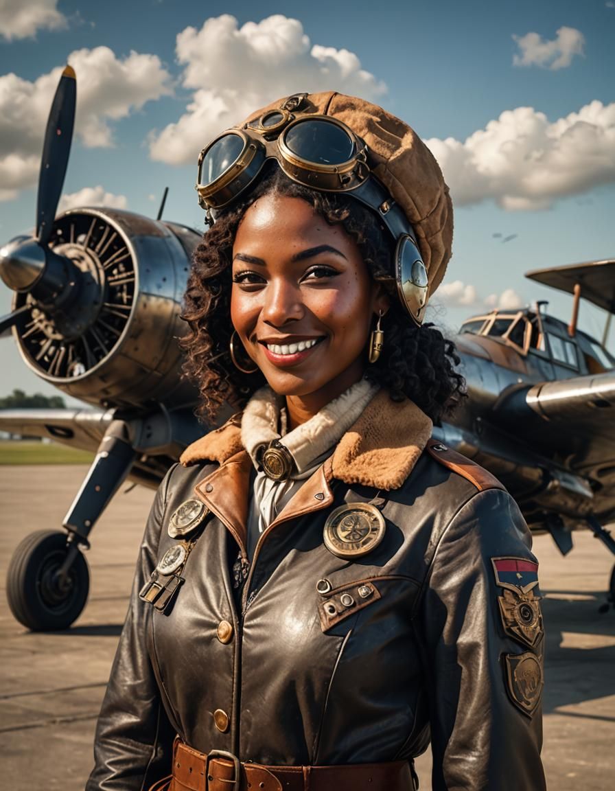 Steampunk pilot - AI Generated Artwork - NightCafe Creator